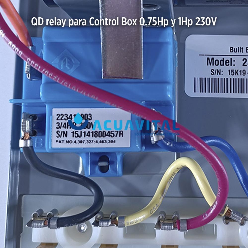 Qd Relay motor sumergi 0 75HP Franklin 223415903