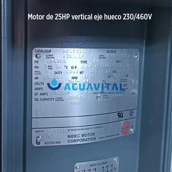 Motor vertical 25HP USmotor H025S2RLF