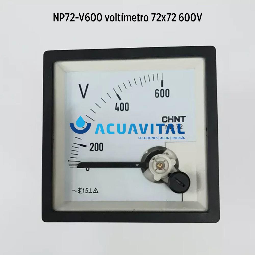 Voltimetro para tablero 600V CHINT 21400240